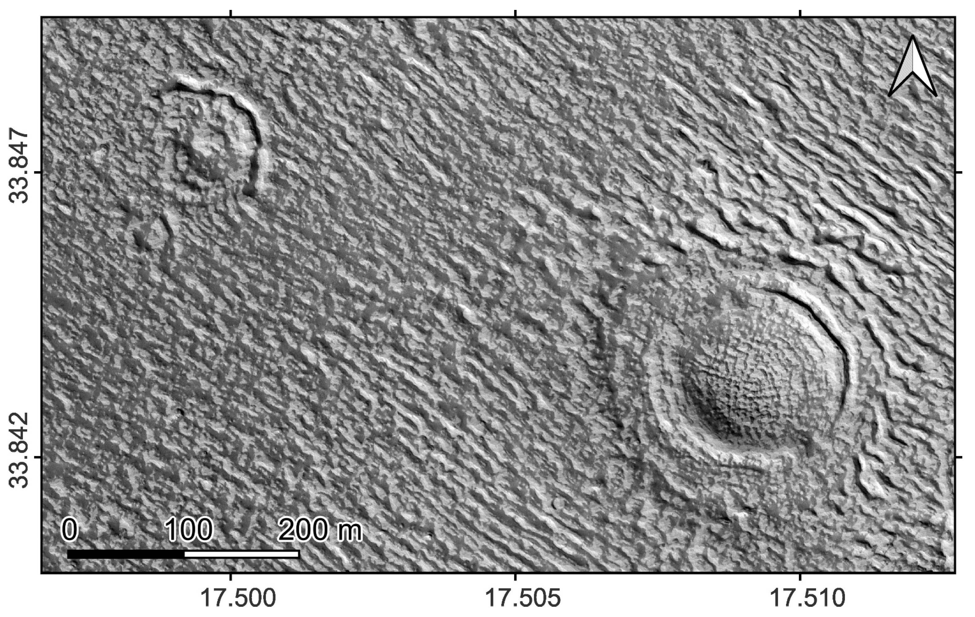 Geomorphological Evidence of Ice Activity on Mars Surface at Mid-Latitudes