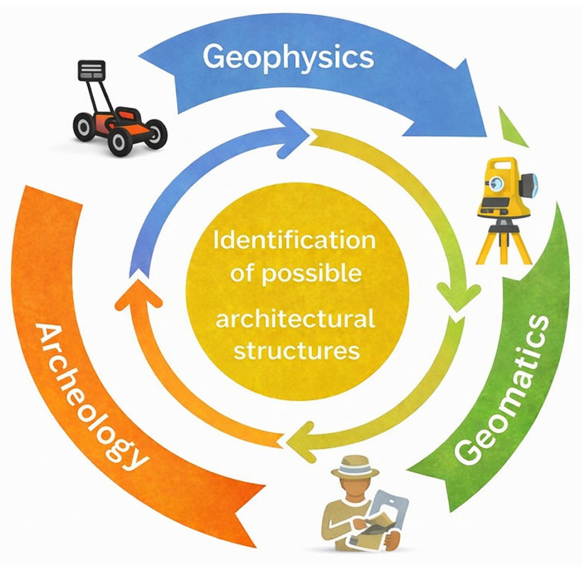 When Geophysics Meets Geomatics and Archeology: Revealing the ...