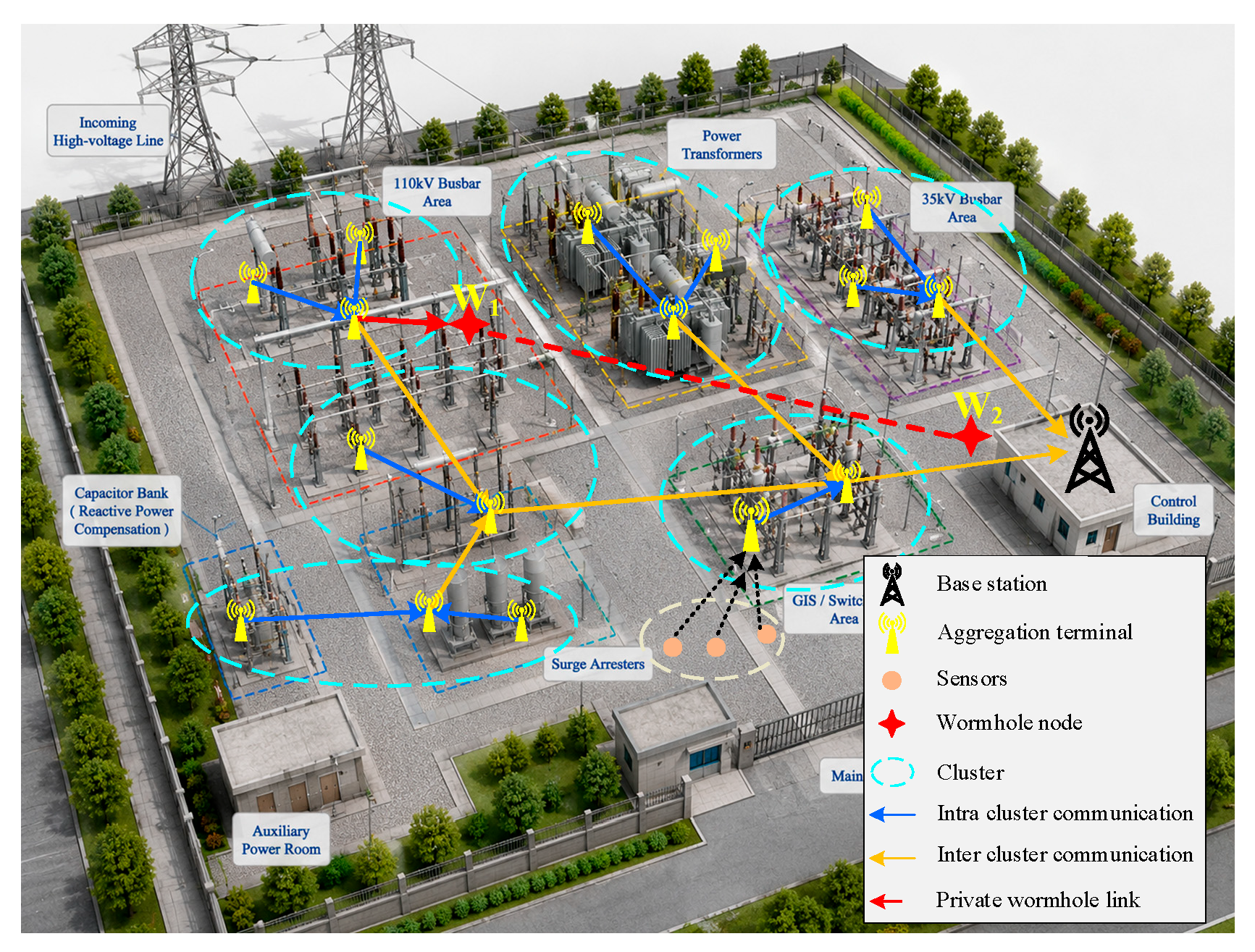 Topology-Stress-Based Wormhole Attack Defense for Power Wireless Sensor ...
