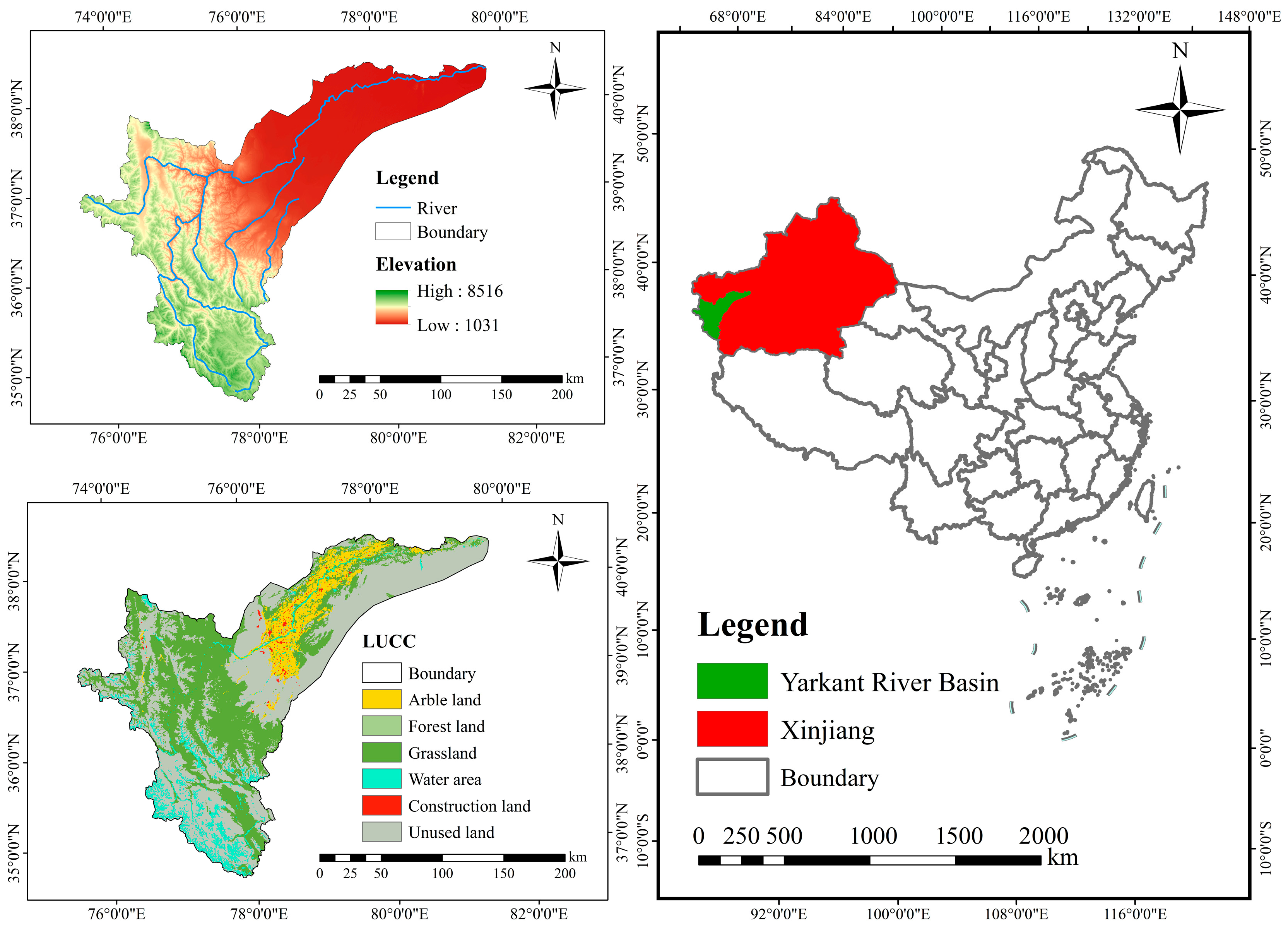 Scenario-Based Land-Use Trajectories and Habitat Quality in the Yarkant ...