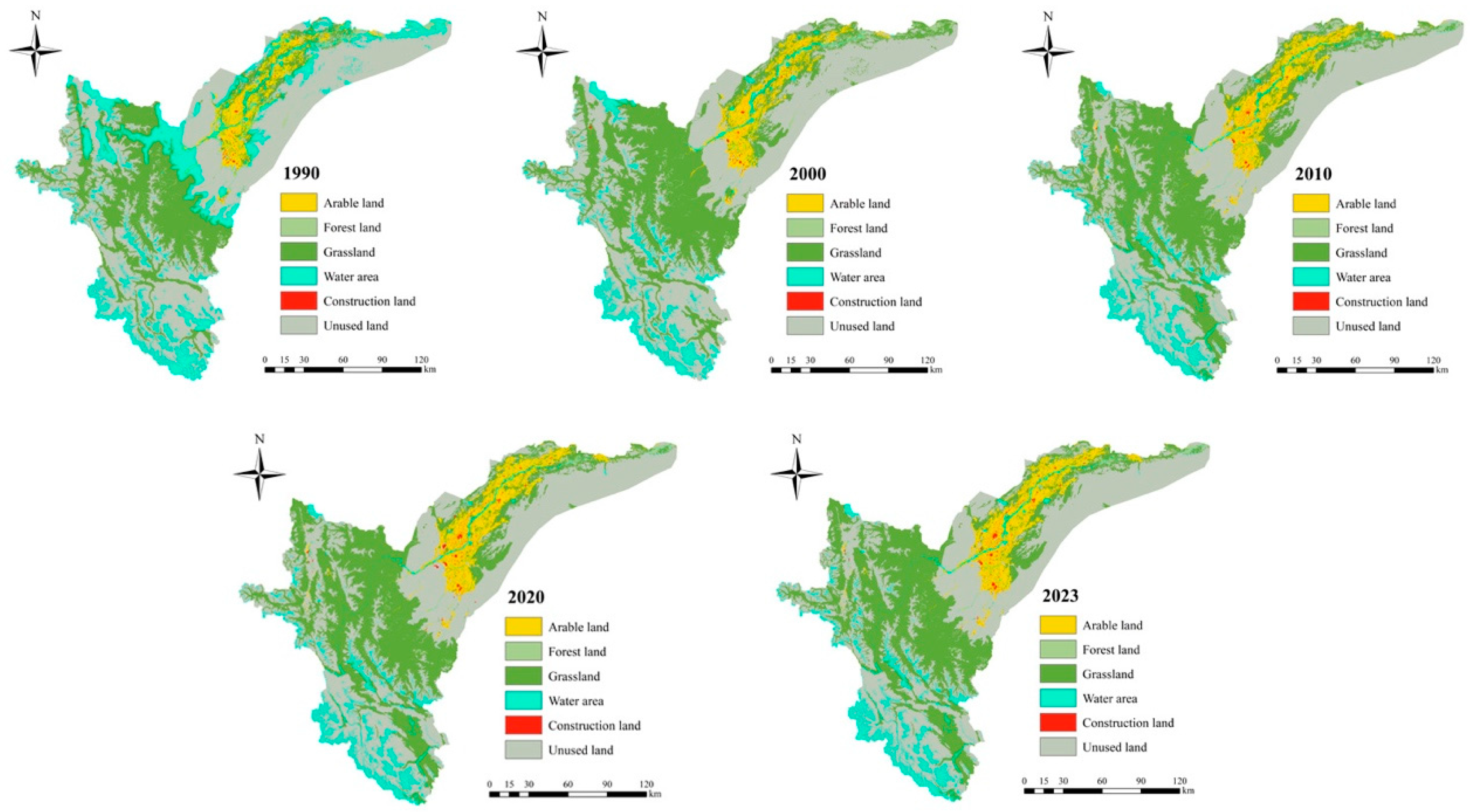 Scenario-Based Land-Use Trajectories and Habitat Quality in the Yarkant ...