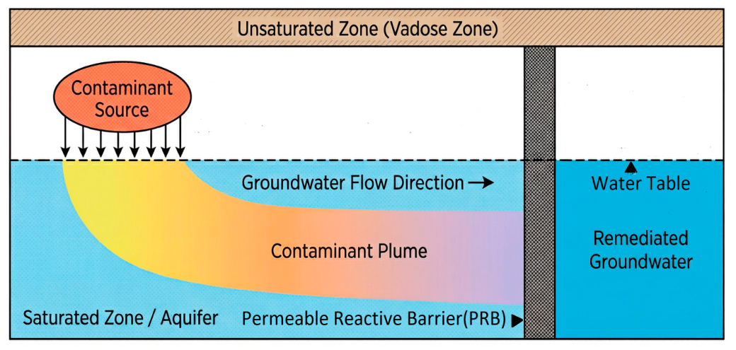Permeable Reactive Barriers in Groundwater Remediation: A Review of ...