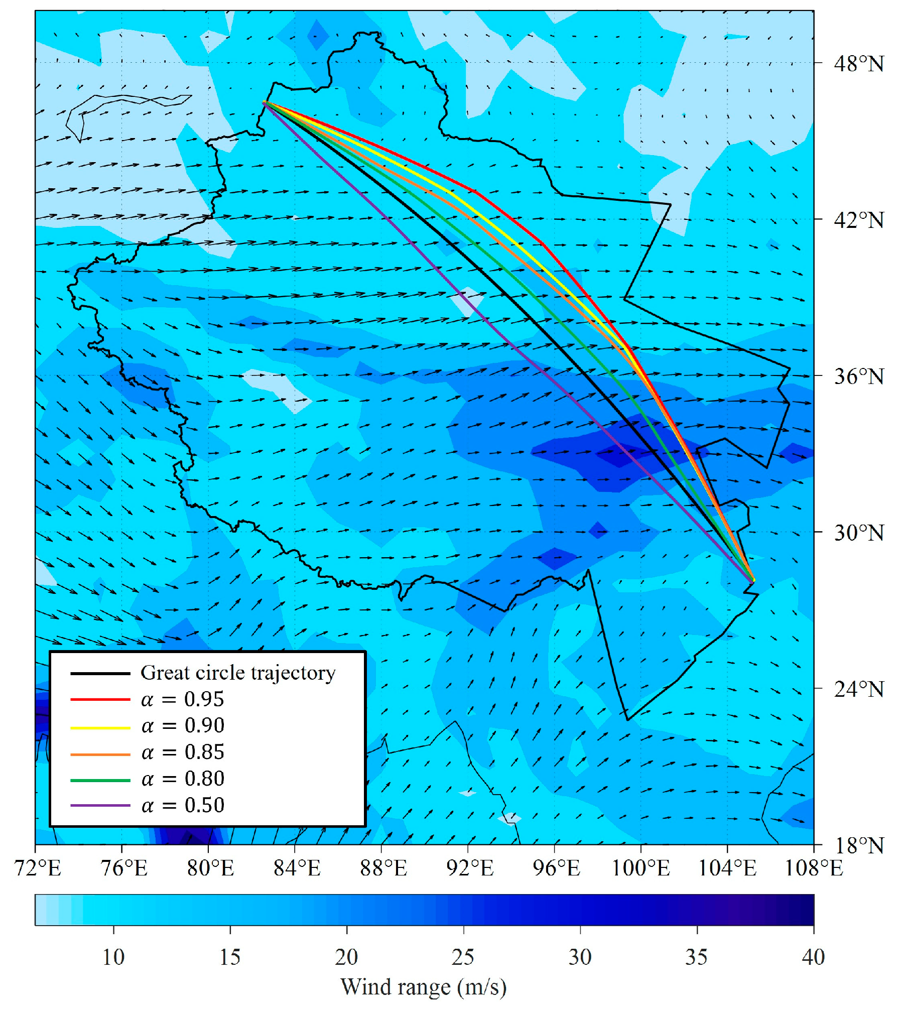 Trajectory Planning Method in Time-Variant Wind Considering ...