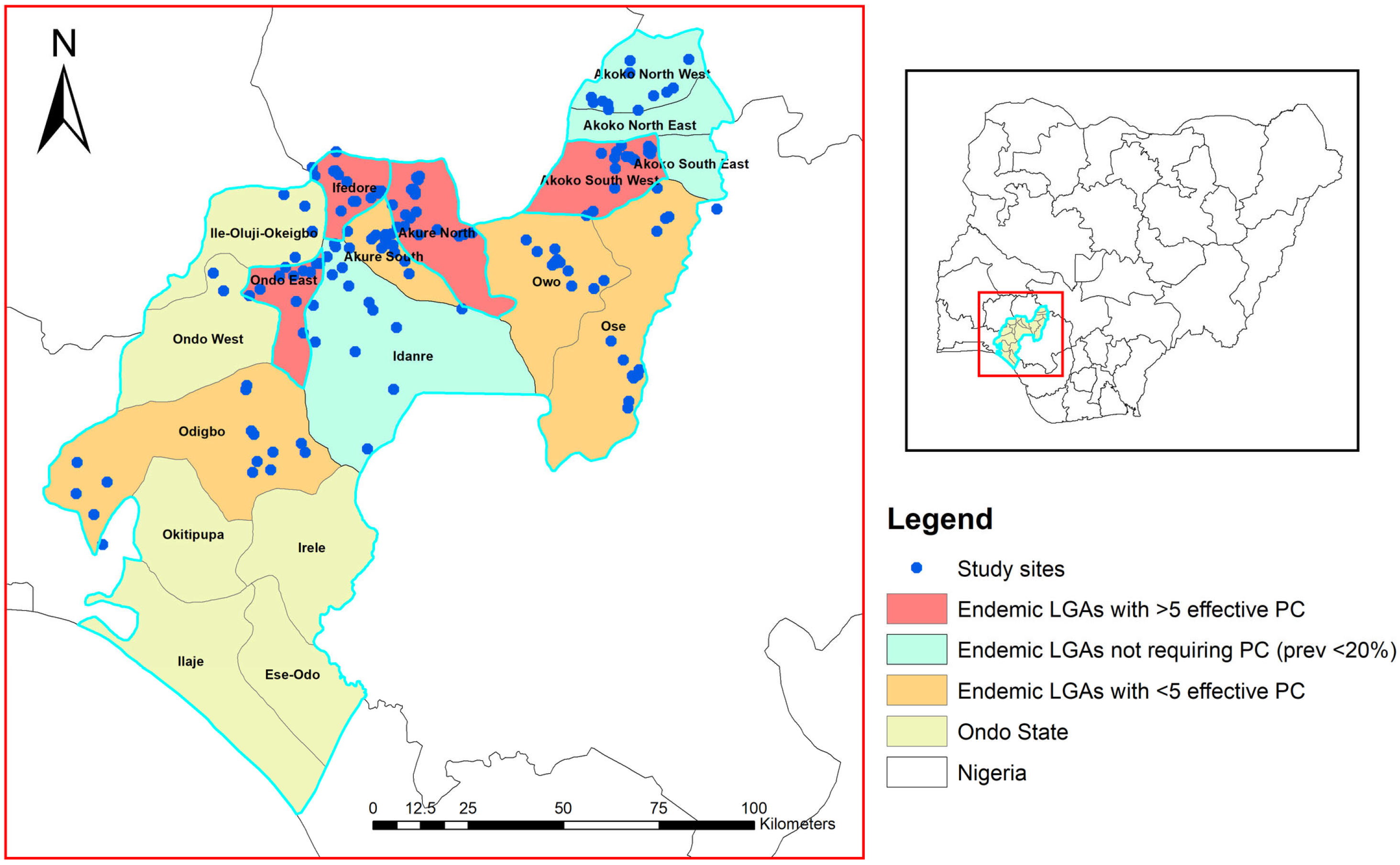 Updating the Endemicity Map of Soil-Transmitted Helminthiasis in Ten ...