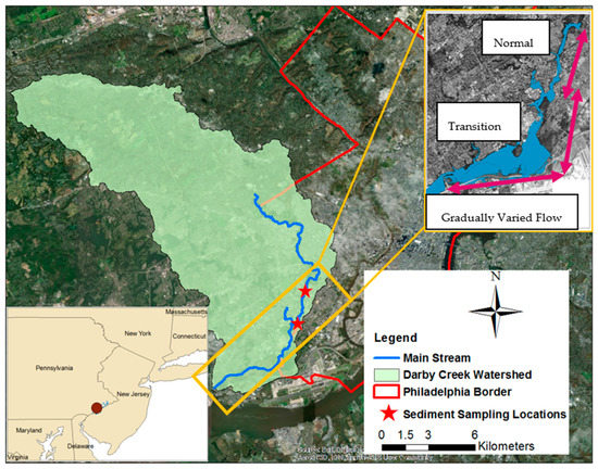 Two Dimensional Model for Backwater Geomorphology: Darby Creek, PA