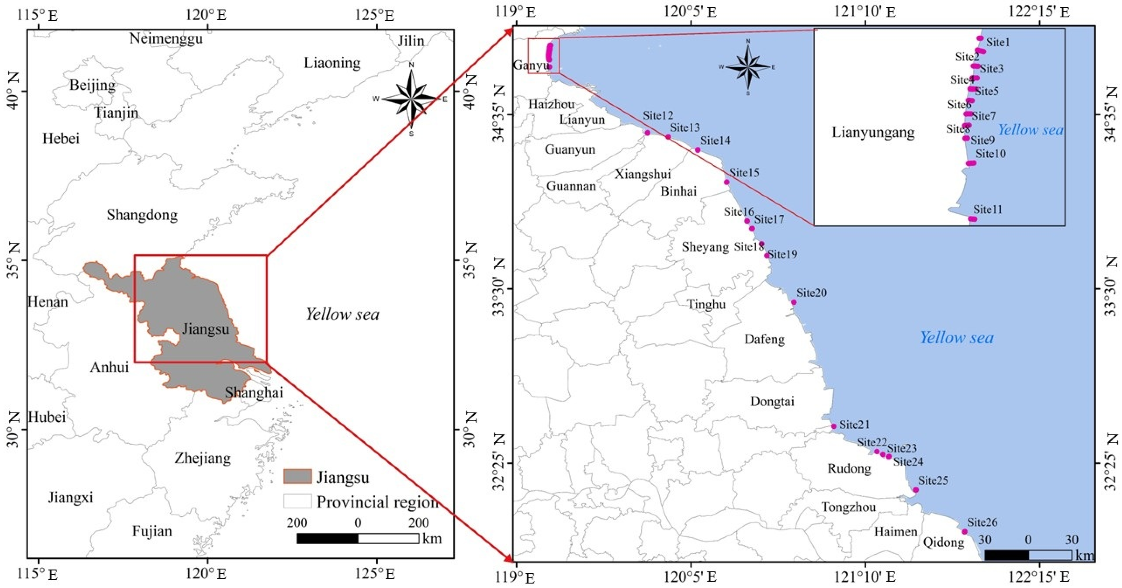 Grain Size Characteristics of Coastal Sediments Along the Jiangsu Coast ...