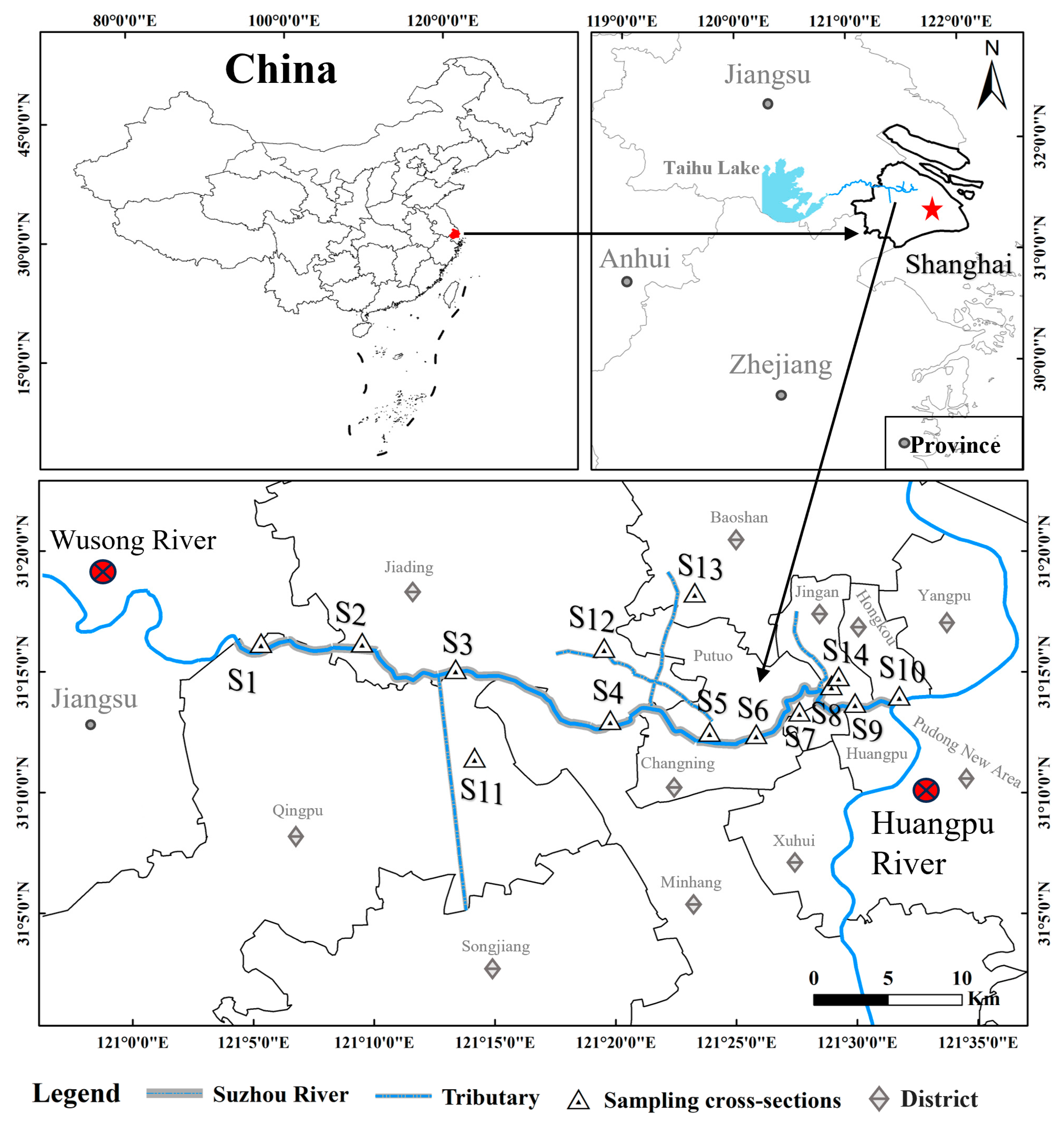 Characteristics of Microplastic Pollution in the Water and Sediments of ...
