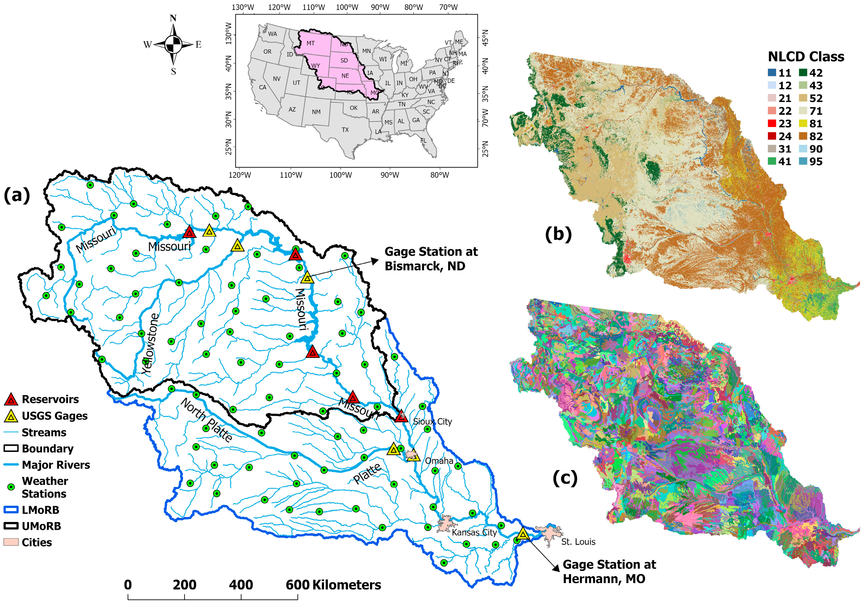 Modeling Spatiotemporal Streamflow Patterns in the Missouri River Basin ...