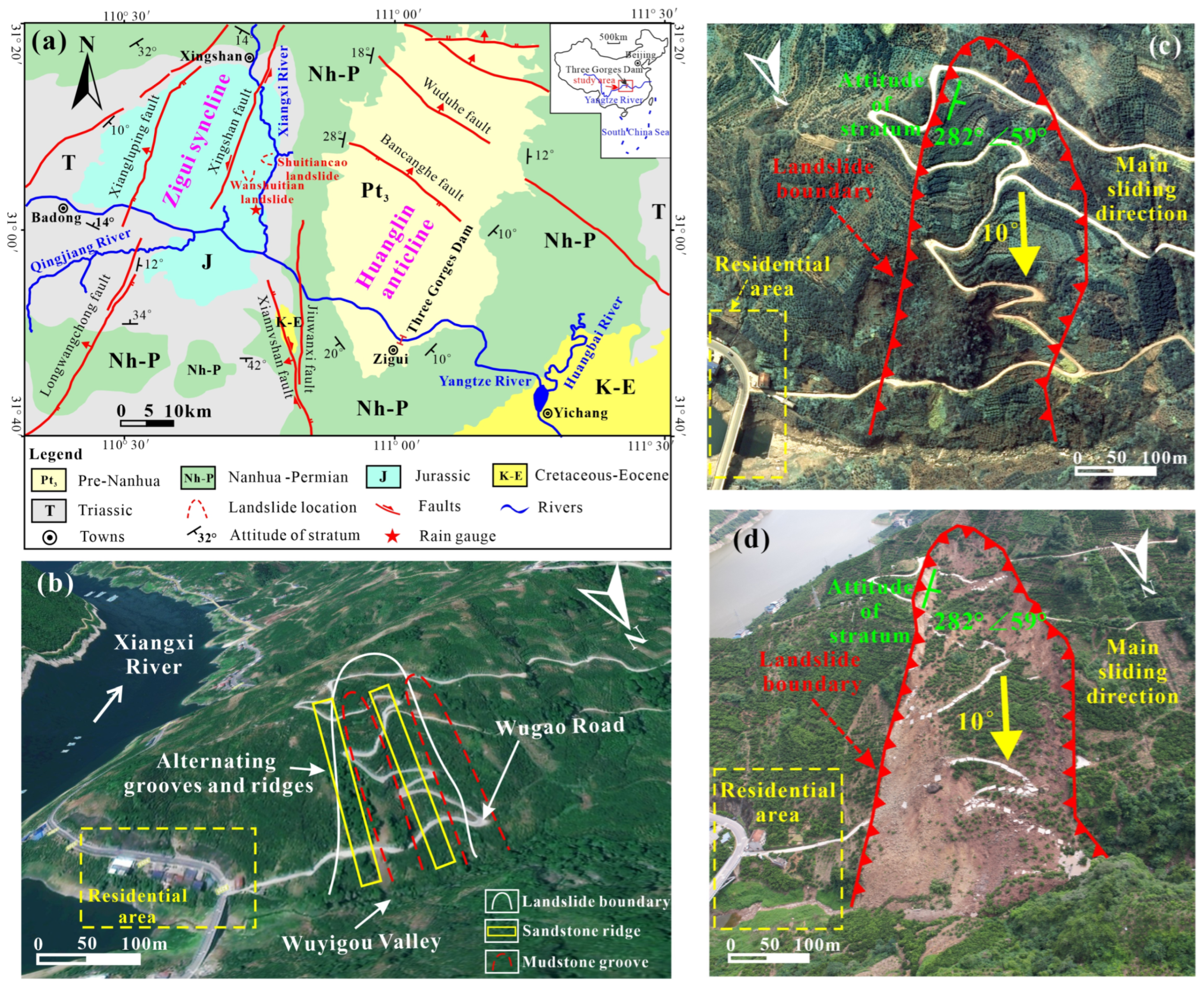 Failure Mechanism of Sudden Rock Landslide Under the Coupling Effect of ...